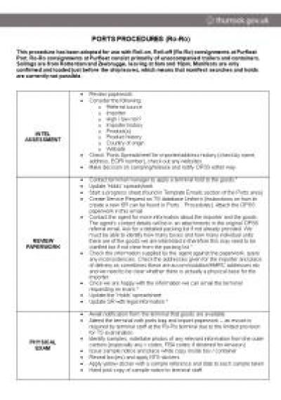Ro-Ro step-by-step guide | Regulators Companion